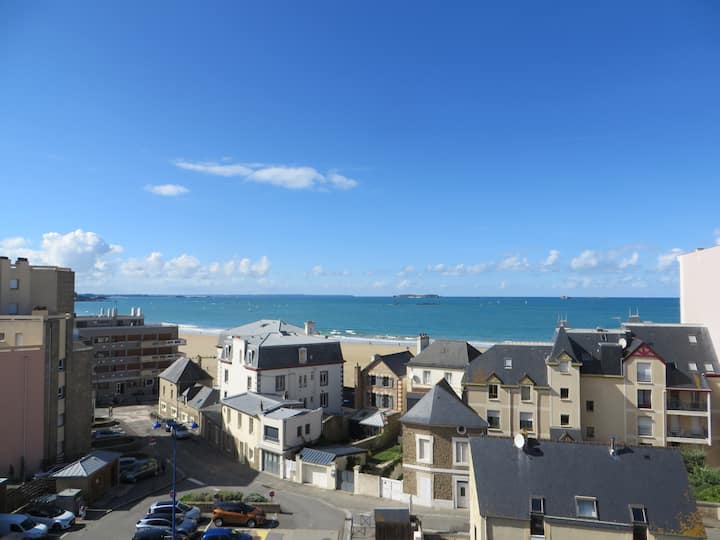 Duplex Vue Mer, Plage, Parking, Borne Recharge - Saint-Malo