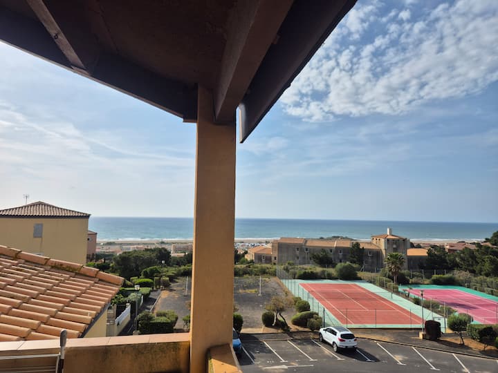 Bel Appartement Vue Mer Avec Piscine -Tout Confort - Fleury