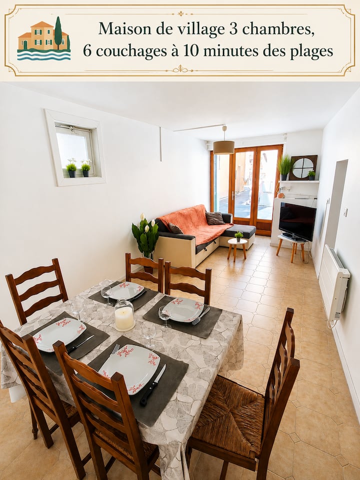 Maison De Village 6 Pers à 10 Min Des Plages - Béziers