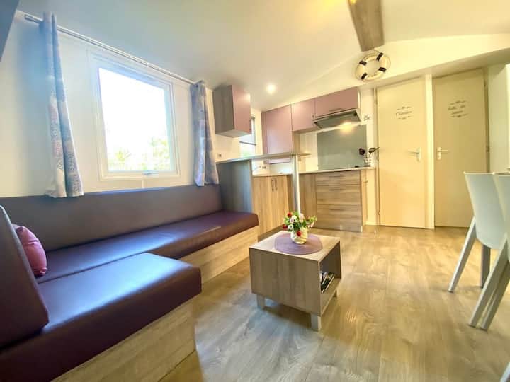 Chalet 6 Pers Camping 5* Piscines Plage à 20mn - France