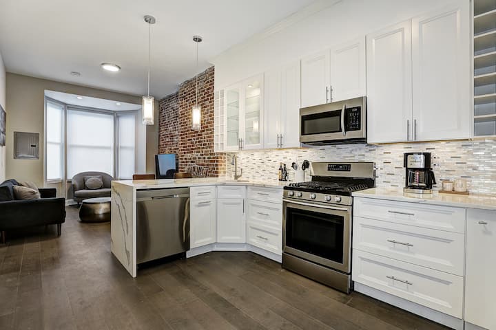 Renovated Luxury 1 Bedroom, <15 Mins To Manhattan - 霍博肯