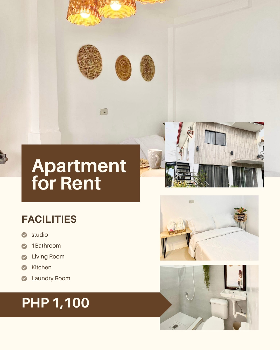 Coastal Studio Near Beach & Airport - Houses for Rent in Lapu-Lapu ...
