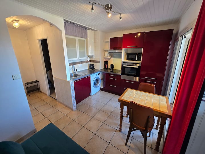 Cosy T2, Vue Mer, Plage - Clim, Wifi & Parking - Leucate