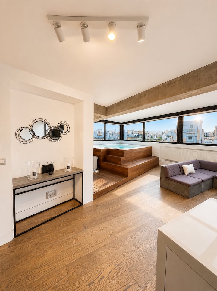 Sunset Pool Duplex Loft In Gazi, Athens - Athens