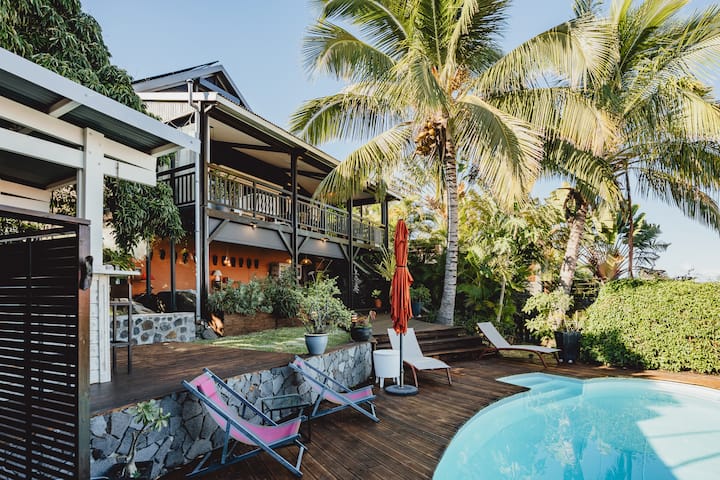 Villa Avec Piscine Chauffée Et Cuisine Extérieure - Saint-Leu