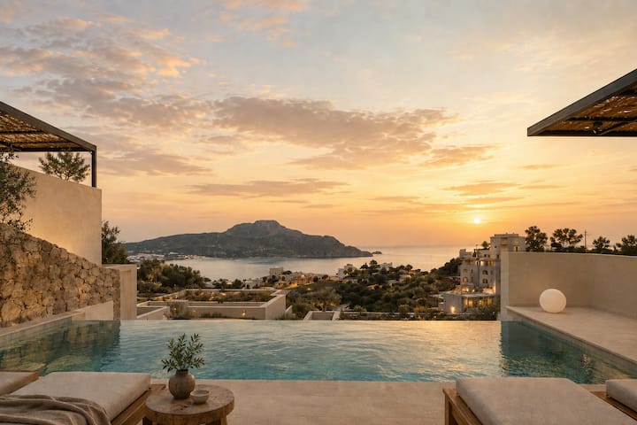 The Infinisea · Design, Infinity Pool, Sea View - Plakias