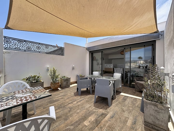 Maison 3 Suites Avec Terrasse Ensoleillée - Agadir