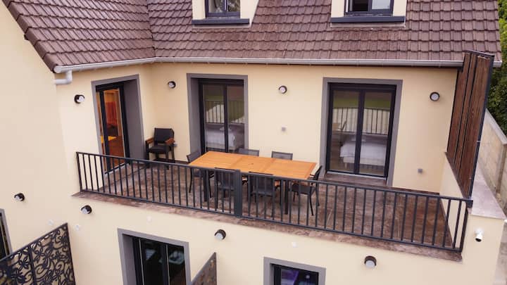 App Prestige + Terrasse Jusqu'a 10 Voyageurs Clim - Villepinte