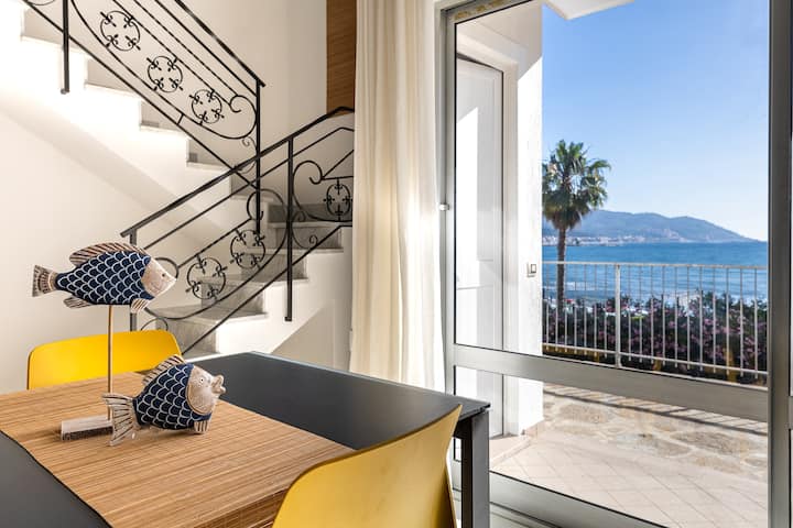Nautilus- Front Mare/spiaggia Terrace Panoramica - Diano Marina
