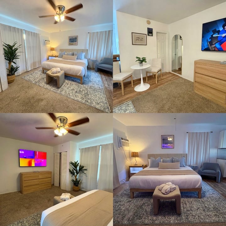 Walk To Beach & Dining Furnished King Studio - 聖彼得海灘