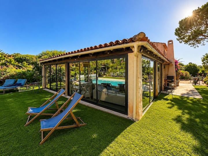 Villa Piscine, Bord De Mer, 10 Pers, Giens - La Capte