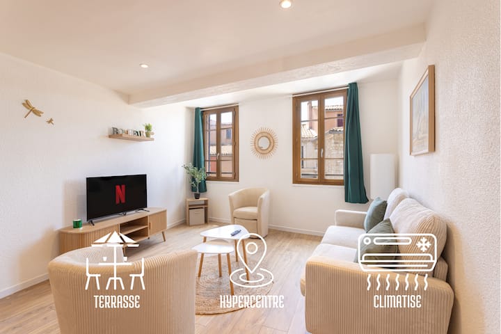 Suite Loliviert3 Climatisé Terrasse Hypercentre - Narbonne