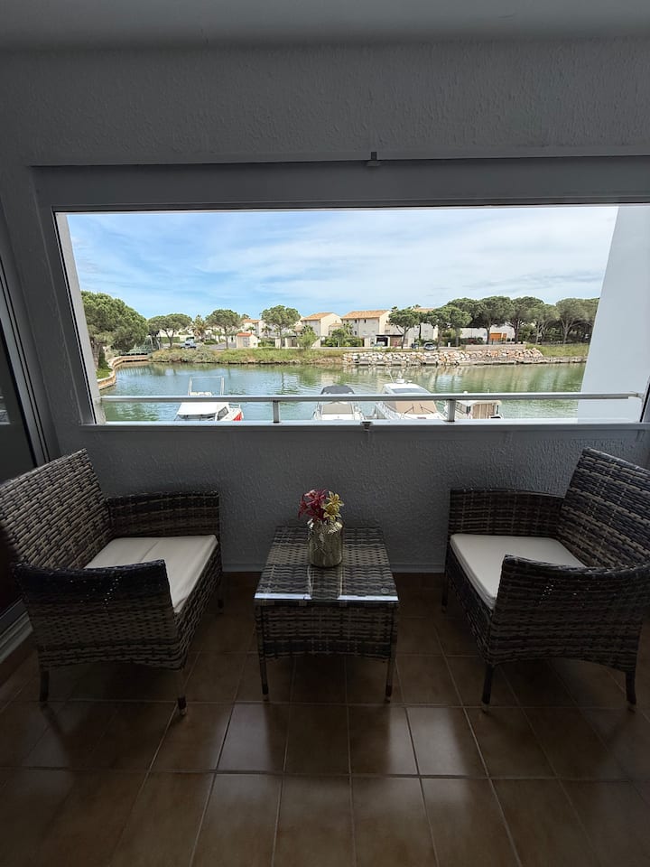 Location T2 à Saint Cyprien-plage, Sur La Marina - Saint-Cyprien Plage