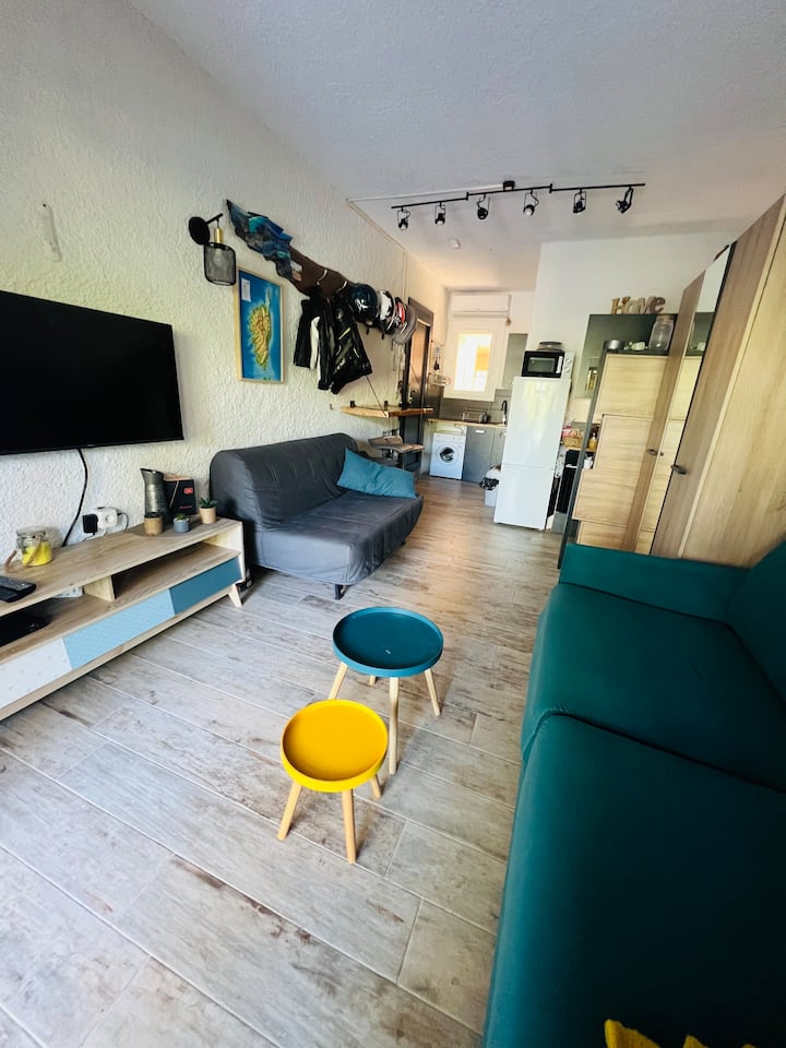 Studio 3 Minutes à Pied De La Plage. Idéal Couple. - Sagone