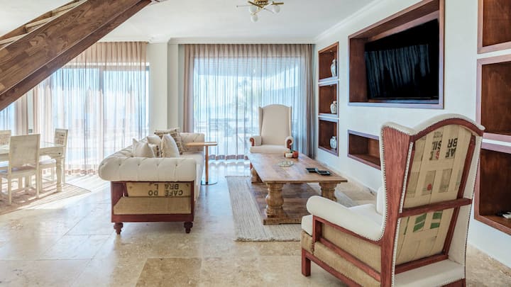 Luxury Villa Ni̇sa Kalkan | Pool, Gym, Sea View - Turquie