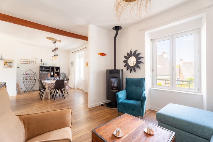Maison Au Coeur Du Bourg - Jardin & Mer à 200m - Baden