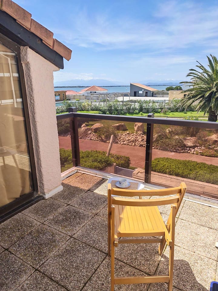 Appartement Studio Cabine Climatisé Au 1er ÉTage À - Le Barcarès