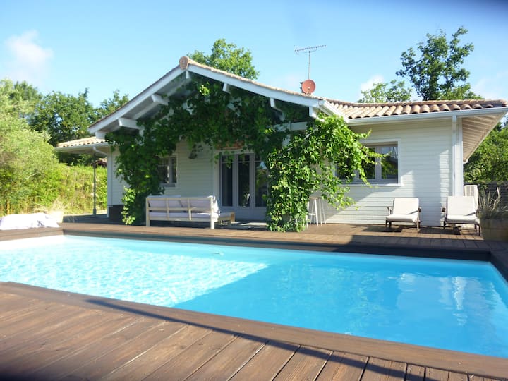Lège Cap Ferret-villa 4 Chambres Piscine Chauffée - Fransa