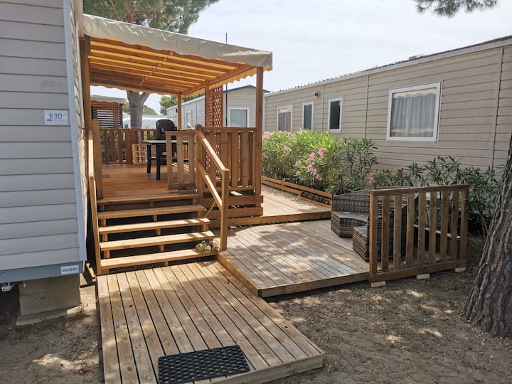 Très Beau Mobil Home Tout Confort, 6 Personnes - Canet-en-Roussillon