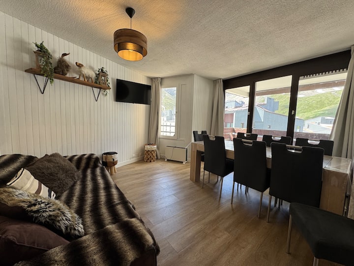 Spacieux T3 Rénové, 6 Pers - Val Claret Centre - Tignes