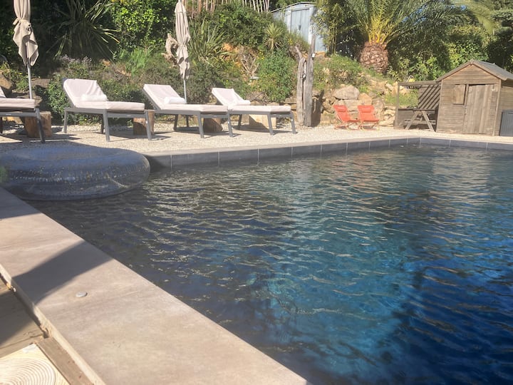 Villa Californienne Avec Piscine - Saint-Cyr-sur-Mer