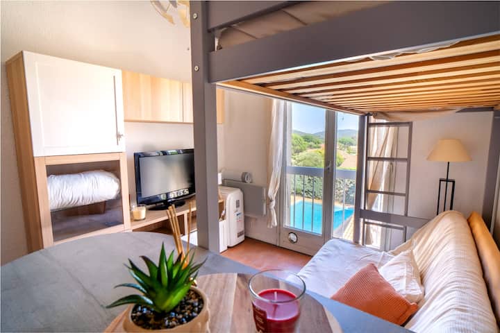 Studio Avec Piscine 3 Personnes- Côte D'azur - Plan-de-la-Tour
