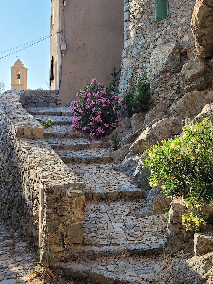 Village Authentique Corse. - Plage d'Aregno - Algajola