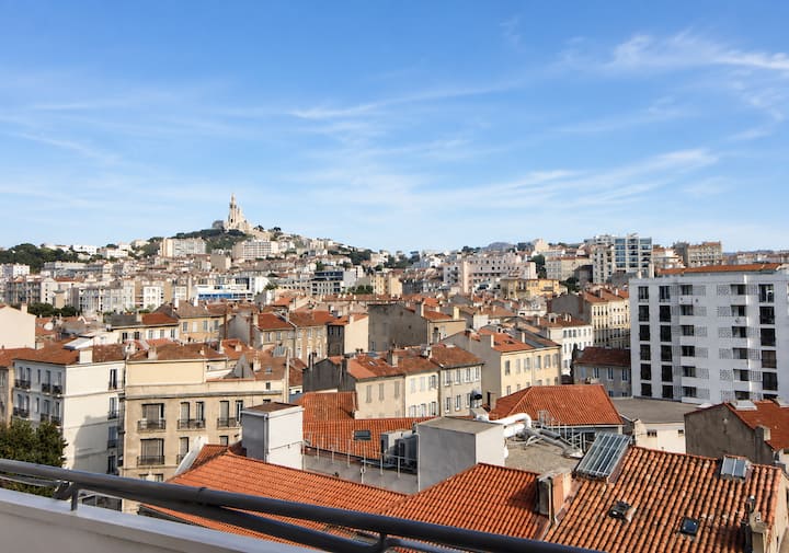 Appart Plage Des Catalans à Pied - Vue Imprenable - Marseille