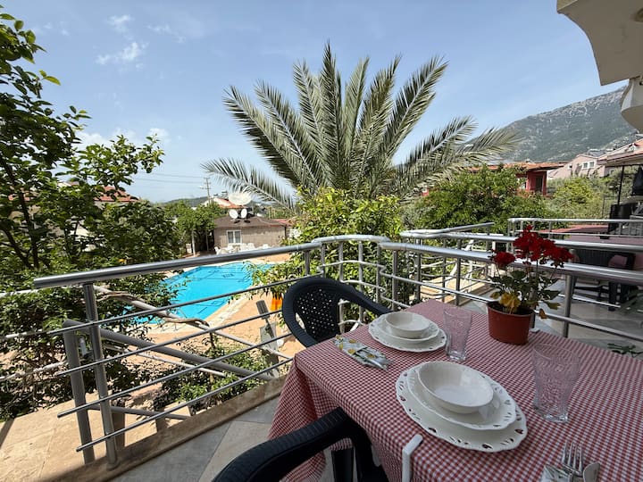 1b/ Cozy Apartment / Pool / Ac /Closest To Deadsea - Hisarönü
