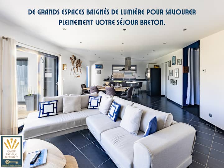 Les Alizés - Maison Spacieuse, Jardin & Parking - Erdeven