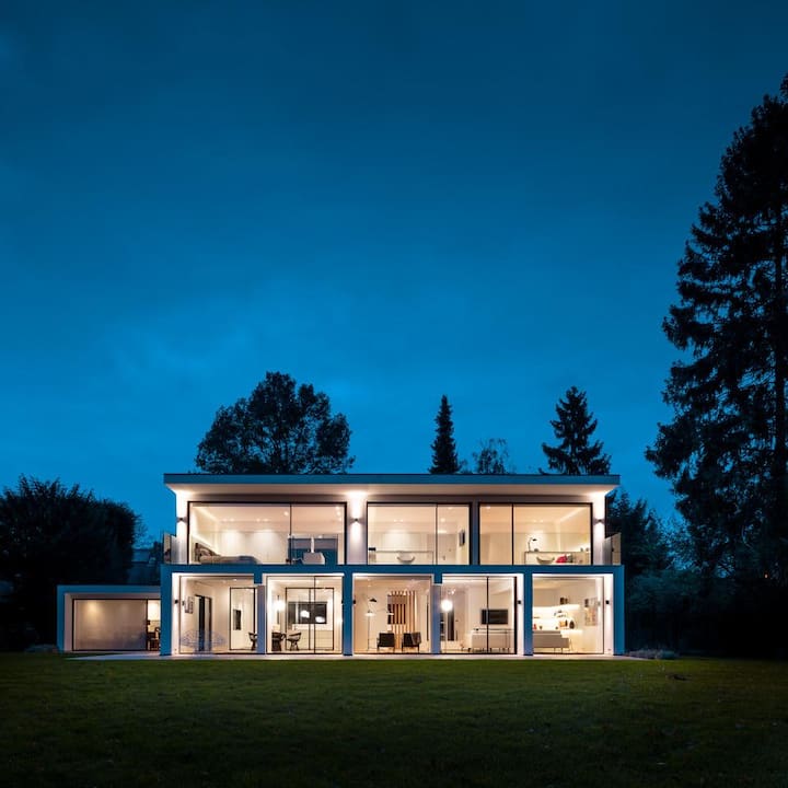 Villa Moderne 5 Ch, Bureau, Piscine, Parking - ワーテルロー