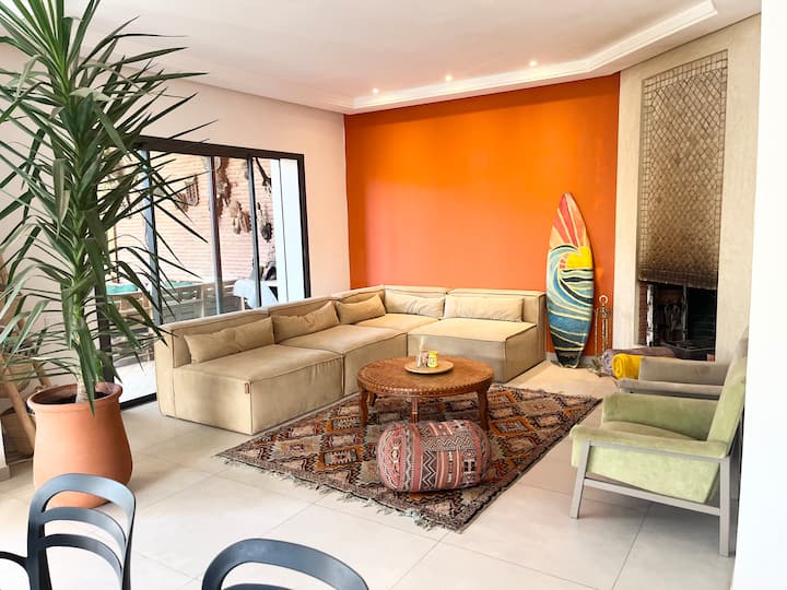 Villa Familiale Au Cœur D’agadir 900m De La Plage - Agadir