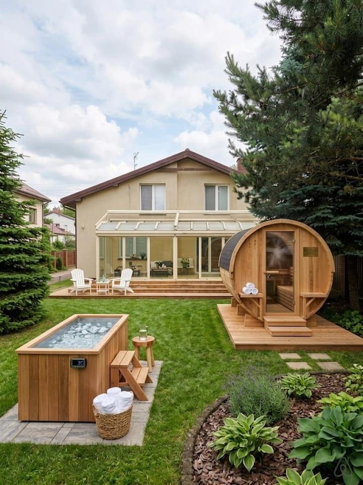 Longevity House Hbot, Sauna, Ice Bath, Gym, Nature - Varsovie