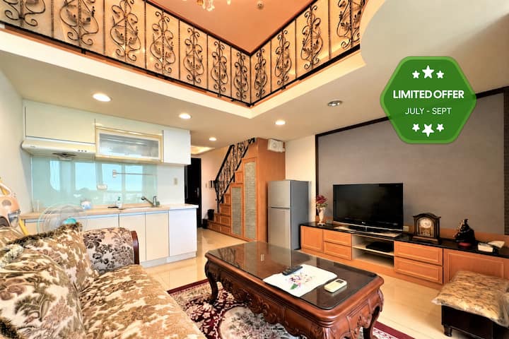 Luxury Sauna | Pool | 22f Loft | 7 Min Mrt - Taiwan