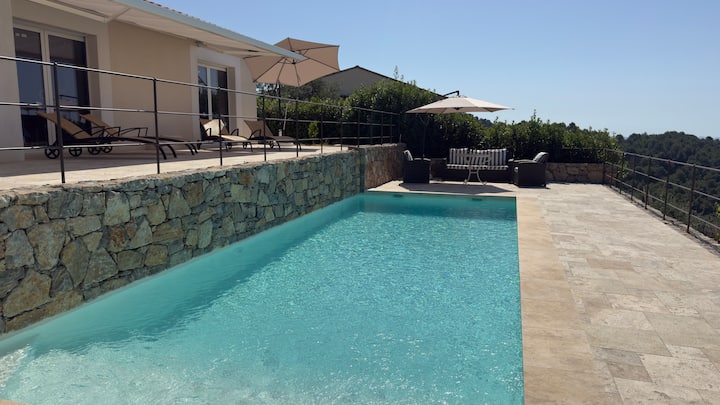 La Vista Maison Neuve Climatisée Avec Piscine - Fayence