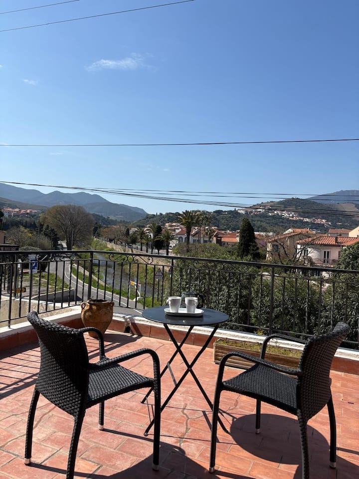 Villa 300 M Plage Terrasse Parking Vue Montagne - Banyuls-sur-Mer