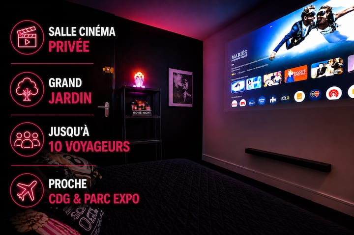 Cinécasa Jardin 10 Pers Cdg&parc Exposition - Paris-Charles de Gaulle Airport (CDG)