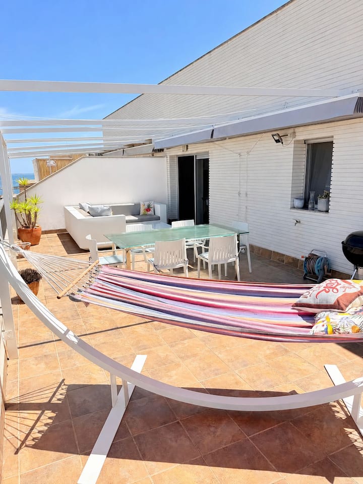 ÁTico Con Gran Terraza, Mar Y Montaña - Amposta