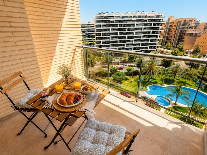 Oasis Con Piscina, Gimnasio, Parking Cerca Del Mar - Alicante