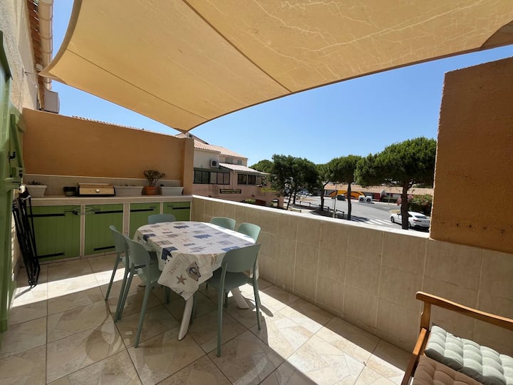 Barcarès Pêcherie T3 Duplex Clim 6 Pers Terrasse ! - Leucate