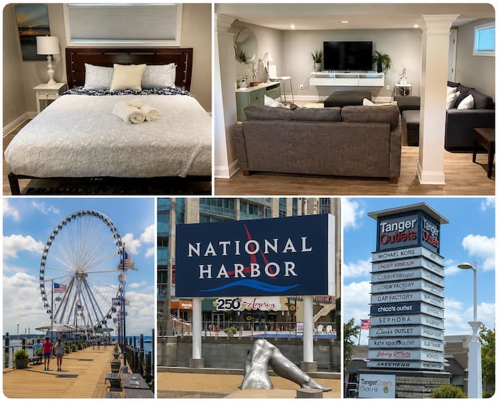 Stay Near Natl Harbor & Mgm 2 Bed 1 Bath Sleeps6 - Oxon Hill, MD