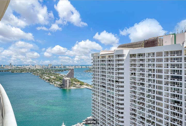 Bayview Sky Suite | Balcony | Free Parking - Miami