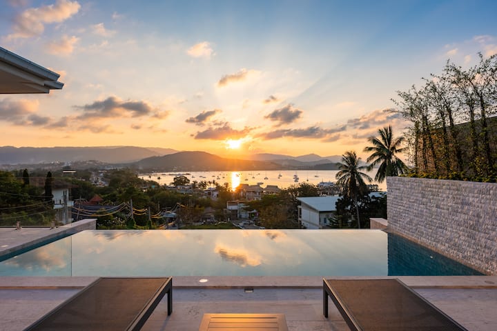 Brand New Sunset View 4br Private Villa With Gym - Ko Samui, Island