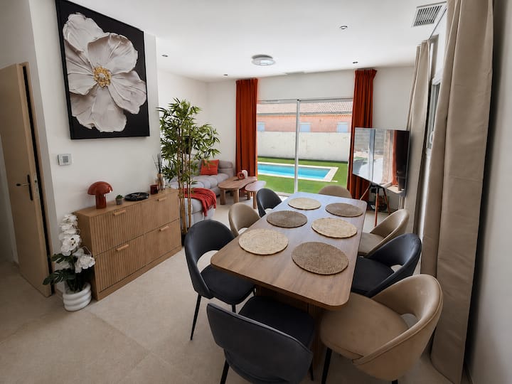 Villa Climatisée Avec Piscine Privée  6 Pers + - Montélimar