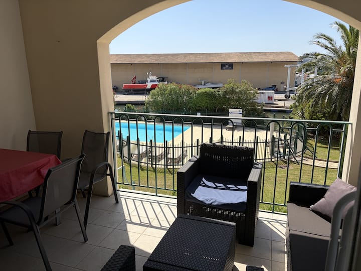 Nouveau! Appt Vue Canal, Piscine Et Terrasse - Grimaud