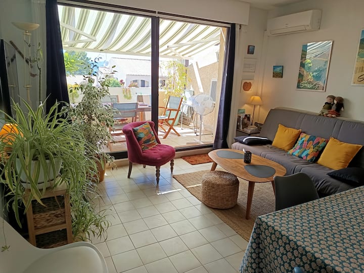 T2 Dernier éTage Avec Terrasse Petite Vue Mer - Saint-Cyr-sur-Mer