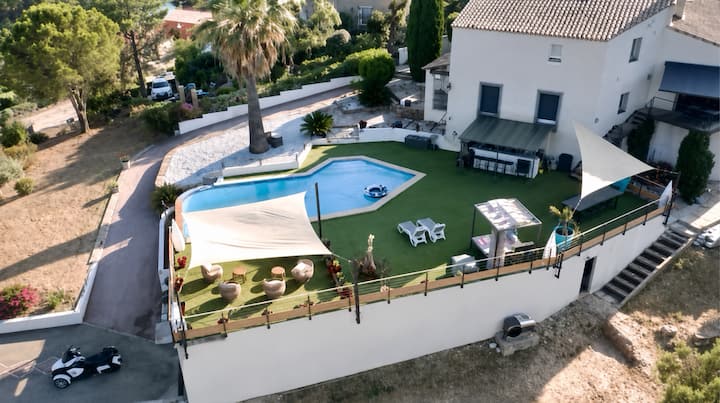 Piscine Chauffée & Vue Golf Maison Blanche Valcros - La Londe-les-Maures