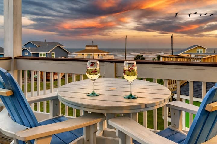 Steps To Bermuda Beach, Gulf Views, 2 King Suites - Galveston, TX
