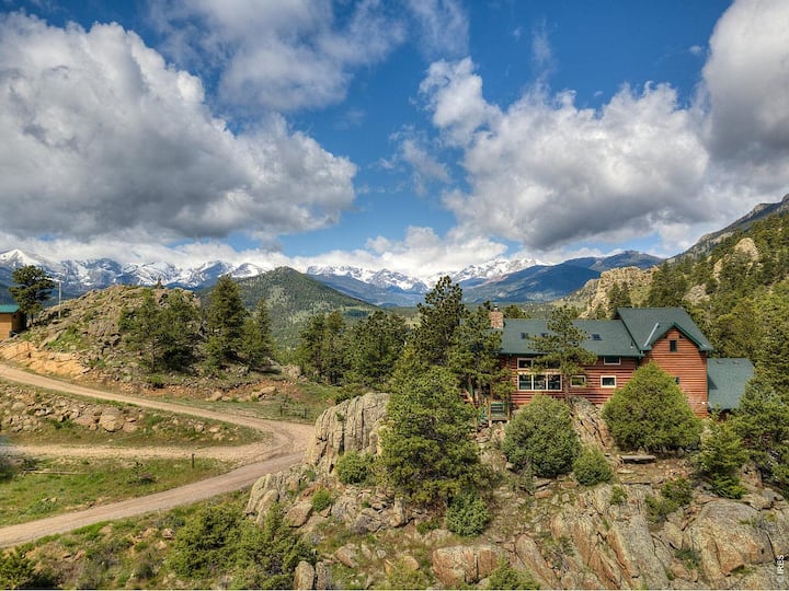 New! Range View On The Rocks, Log Cabin Rmnp Views - Estes Park, CO