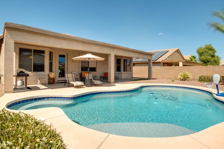 Golf, Gamble, Relax Poolside! Maricopa Desert Home - Maricopa, AZ